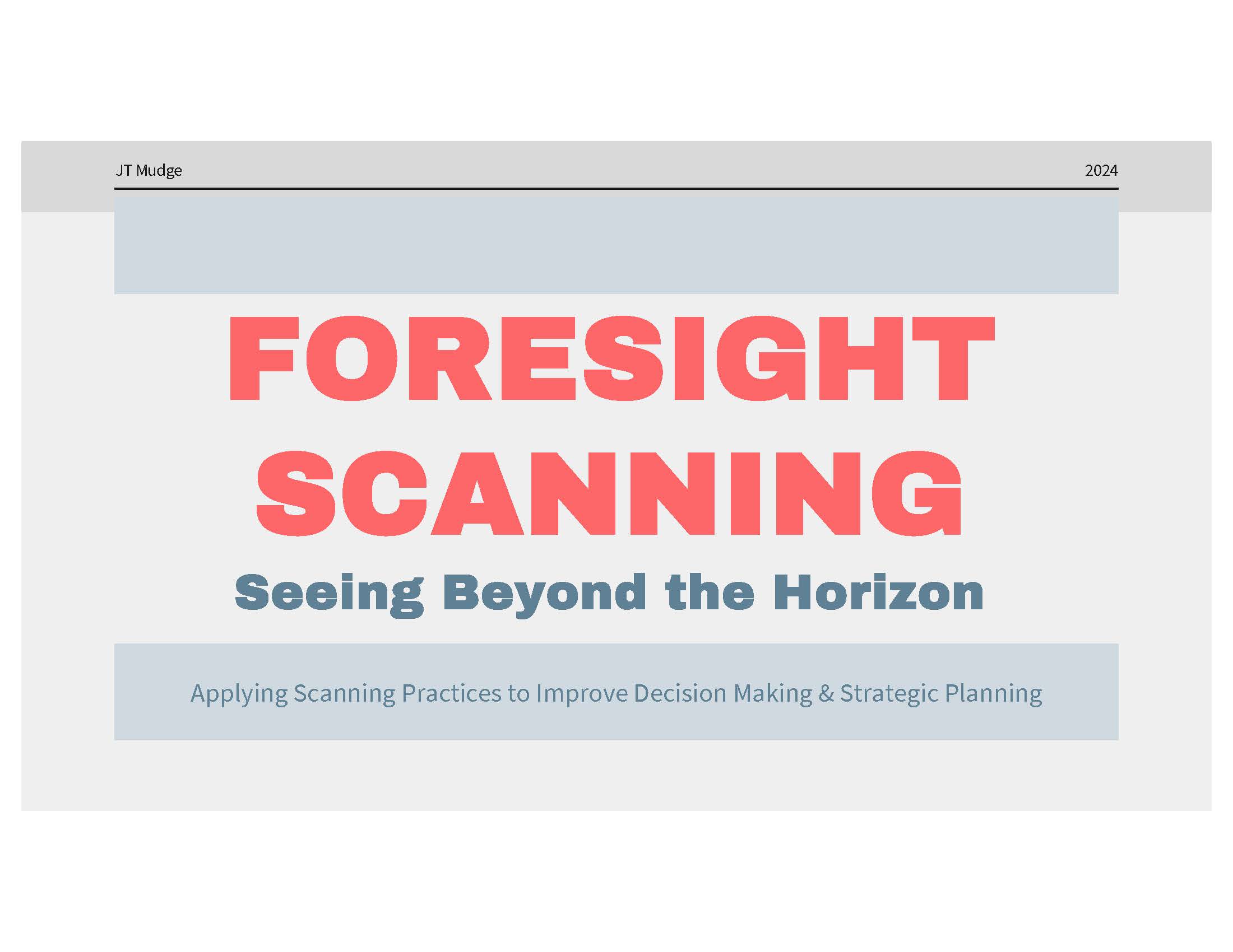 Seeing Beyond the Horizon (JT Mudge) - ISBM